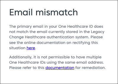 Multiple accounts with the same email and you try to sign in with OHID username