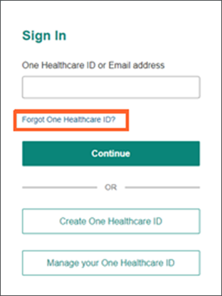 One Healthcare ID admin user guide